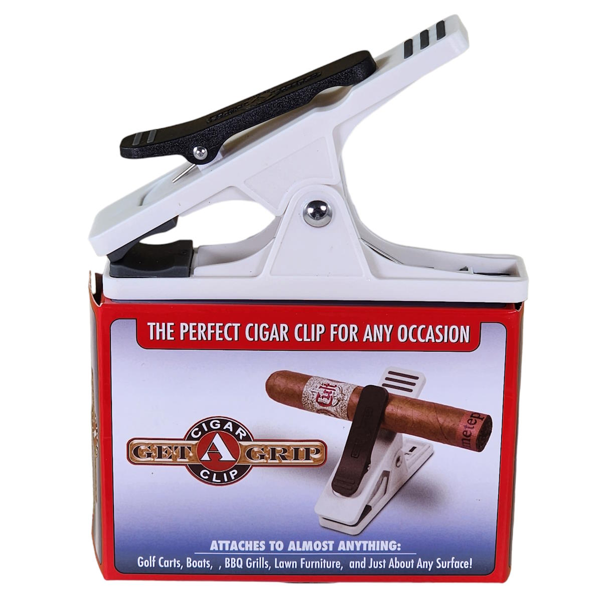 "Get A Grip" Cigar Clip - White Composite